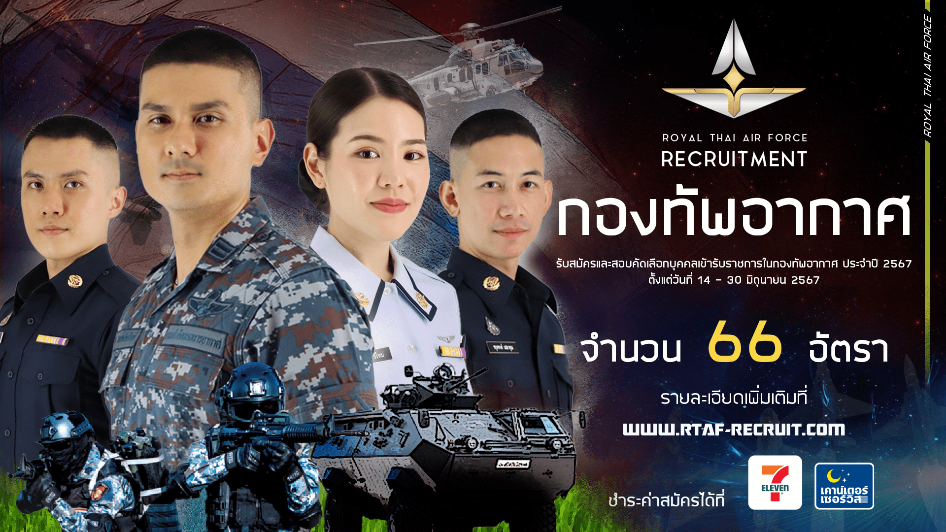 RTAF Recruitment | สมัครสอบ Online